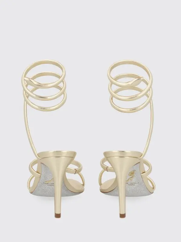 Rene Caovilla Cleo Laminated Nappa Sandals