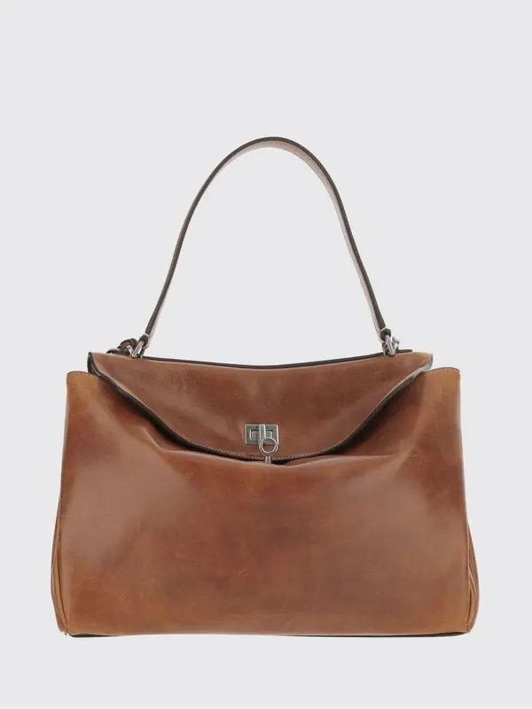 Balenciaga Rodeo Leather Bag - Brown
