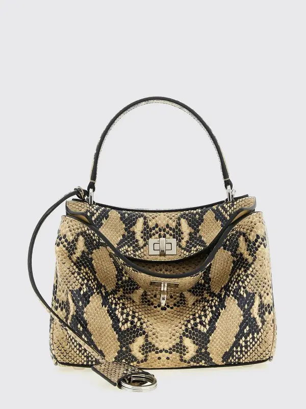 Balenciaga Rodeo Python Print Leather Bag