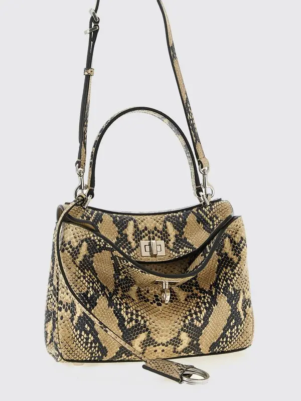 Balenciaga Rodeo Python Print Leather Bag