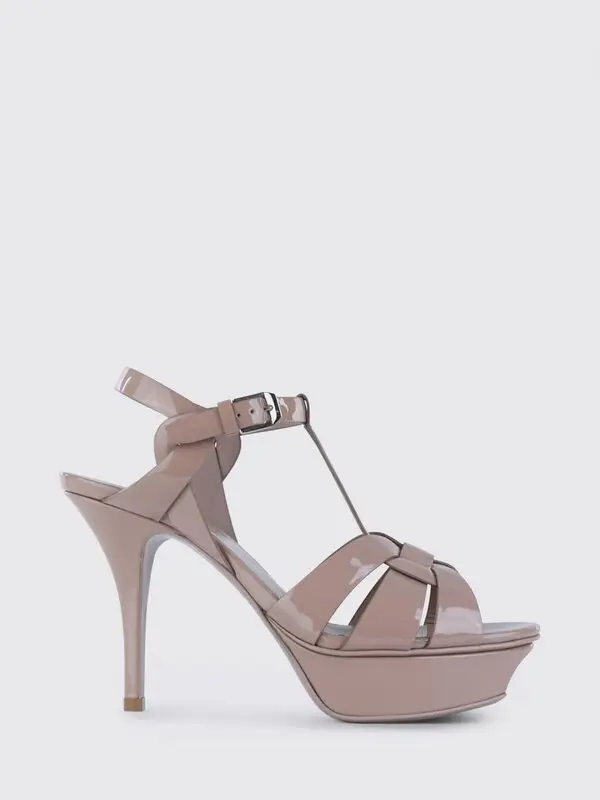 Saint Laurent Tribute Patent Leather Sandals