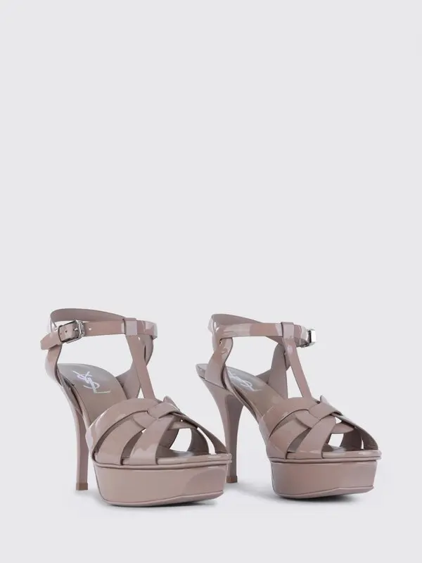Saint Laurent Tribute Patent Leather Sandals