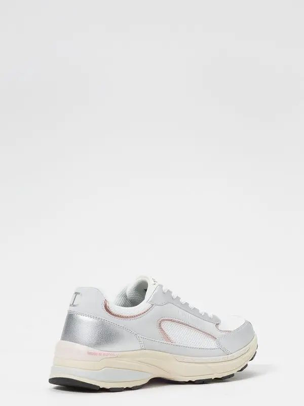 TWINSET Laminated Leather And Mesh Sneakers