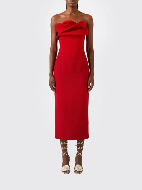 Magda Butrym Wool Blend Midi Dress