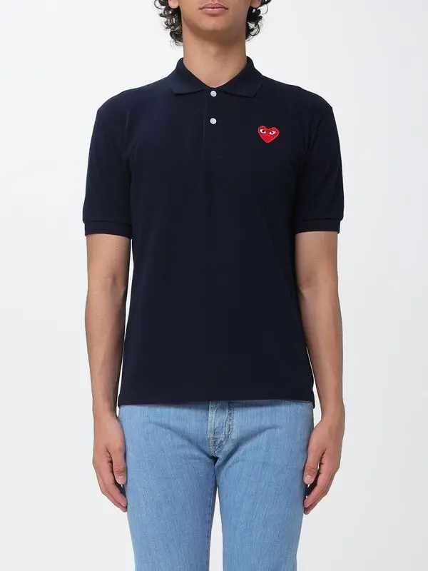 Comme Des Garçons Cotton Polo Shirt With Logo
