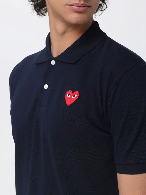 Comme Des Garçons Cotton Polo Shirt With Logo