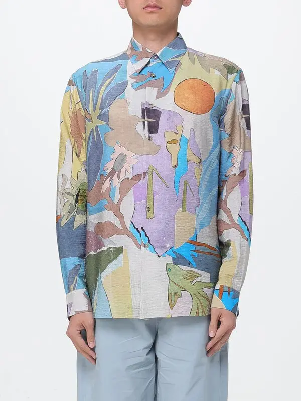 Paul Smith Printed Viscose Blend Shirt
