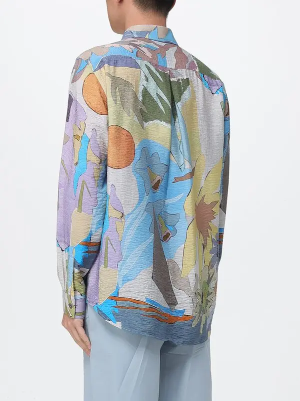Paul Smith Printed Viscose Blend Shirt
