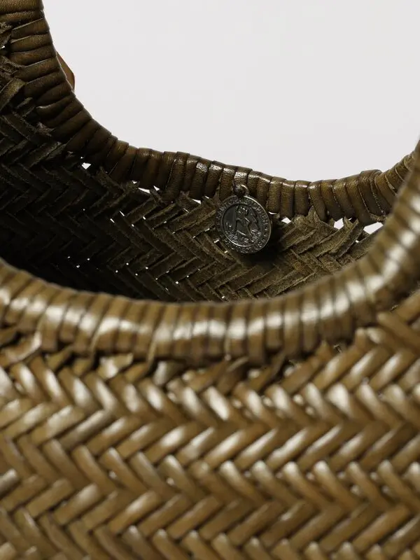 Dragon Diffusion Ns Diagonal Trimple Jump Woven Leather Bag