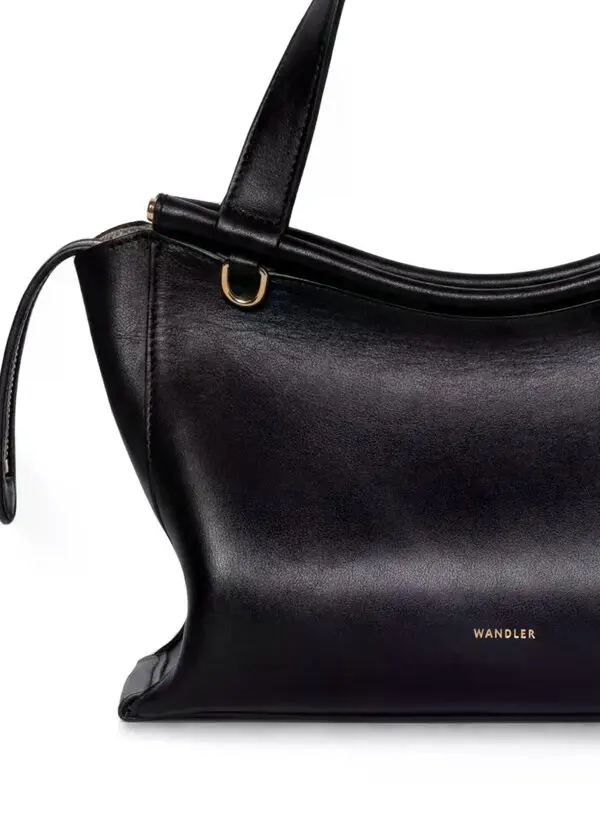 WANDLER Ida Leather Shoulder Bag - Black