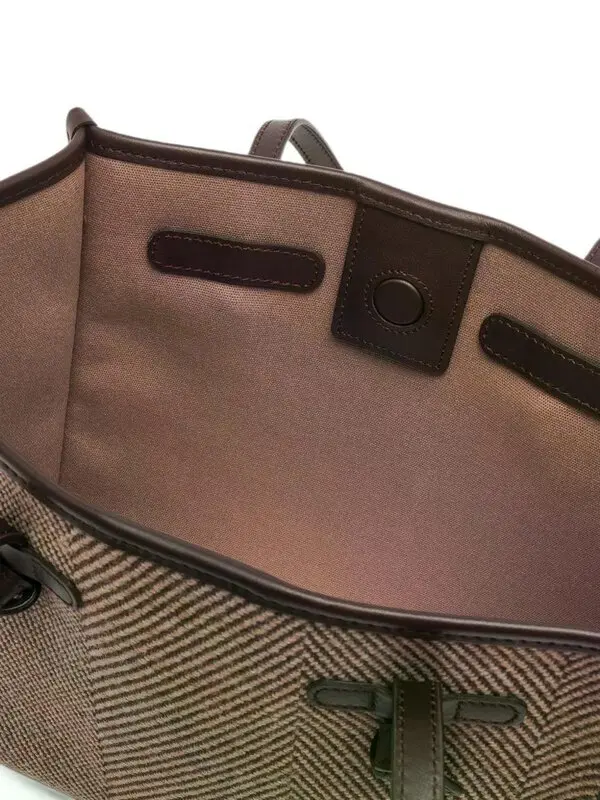 GIANNI CHIARINI Marcella Herringbone-weave Tote Bag