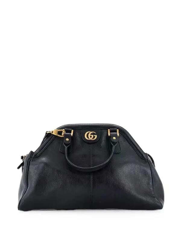 Gucci Re Top Handle Bag Leather Medium Satchel