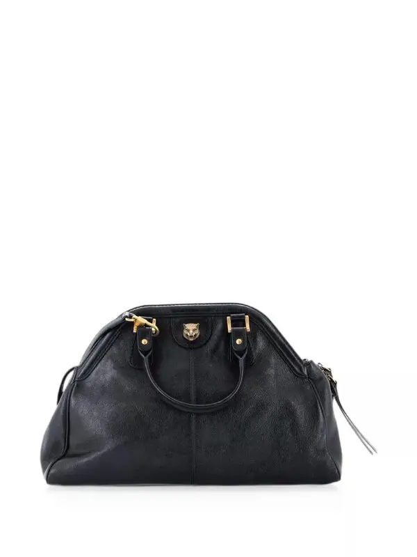 Gucci Re Top Handle Bag Leather Medium Satchel