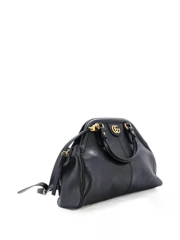 Gucci Re Top Handle Bag Leather Medium Satchel