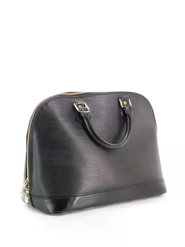 LOUIS VUITTON Alma Satchel In Epi Leather - Black
