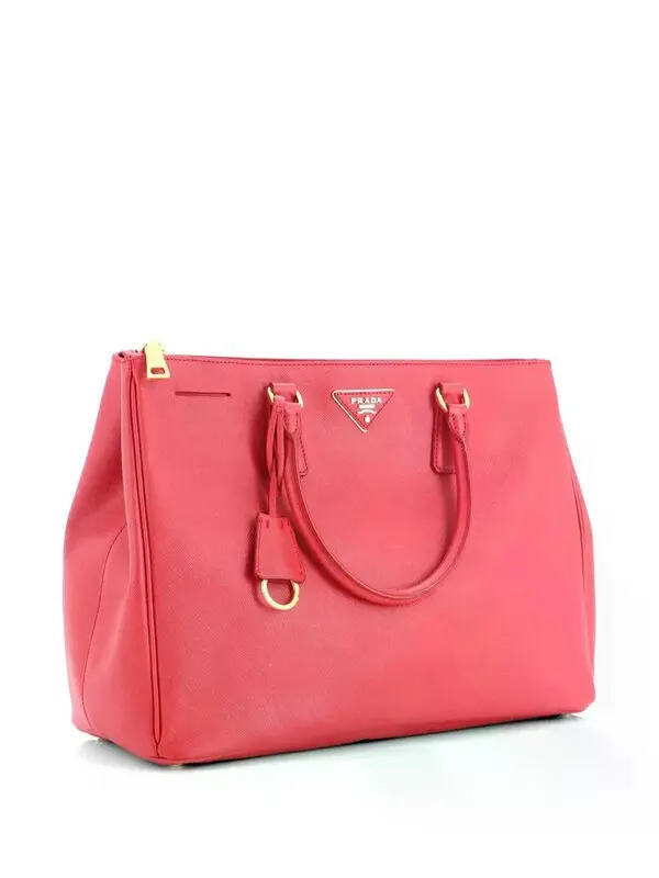 Prada Double Zip Lux Saffiano Leather Large Tote Bag