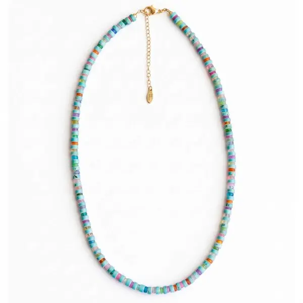 Kris Nations Turquoise & Multicolor Opal Necklace - Gold
