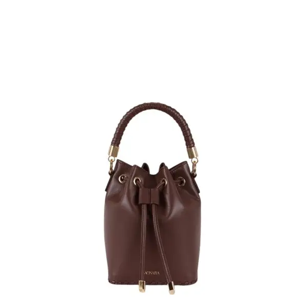 SAONARA BRAND Mini Bucket Bag Chocolat Leather