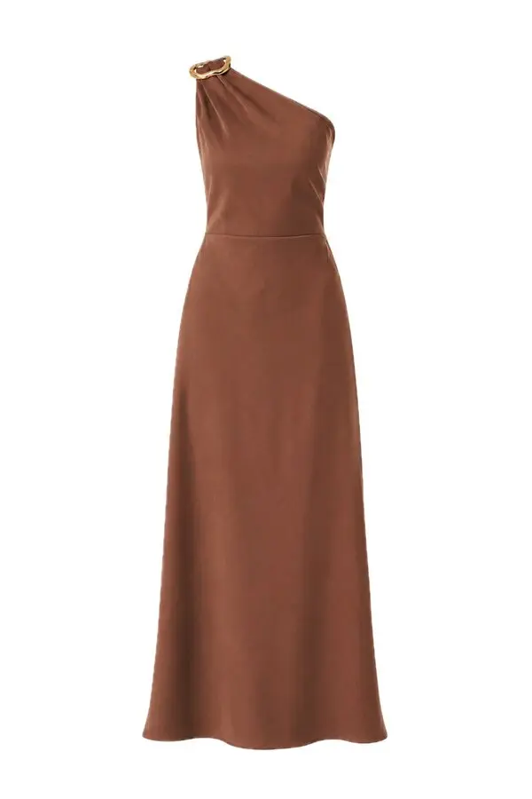 EXQUISE Zariah Maxi Dress - Brown