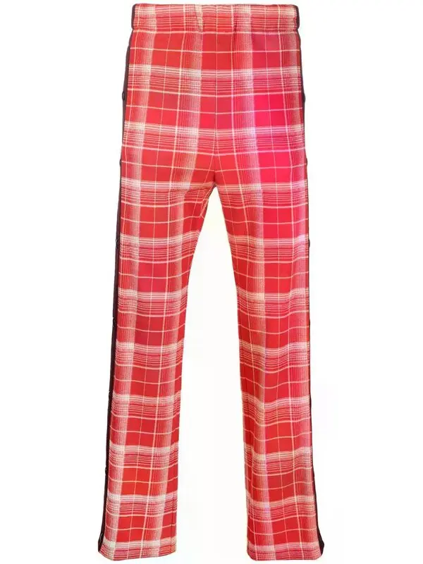 Marni Plaid-check Print Trousers - Red