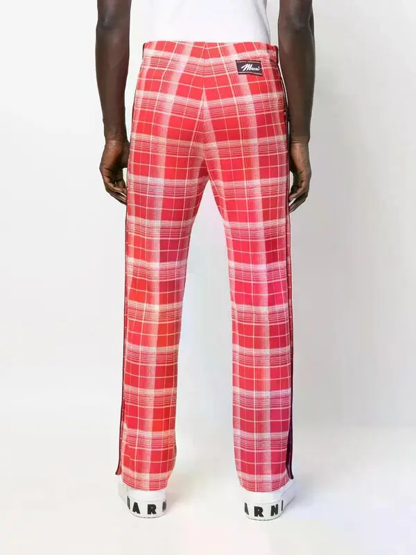 Marni Plaid-check Print Trousers