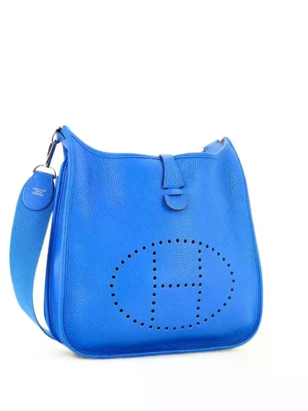 Hermès Evelyne Bag Gen Iii Clemence Pm Crossbody Bag - Blue