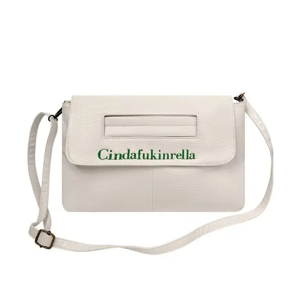 LILLY LOVES Cinderfuckinrella Clutch Bag - White