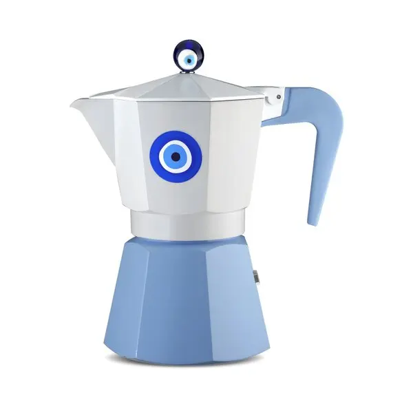 MOKAVIT Blue / White Mokanos Six Cups