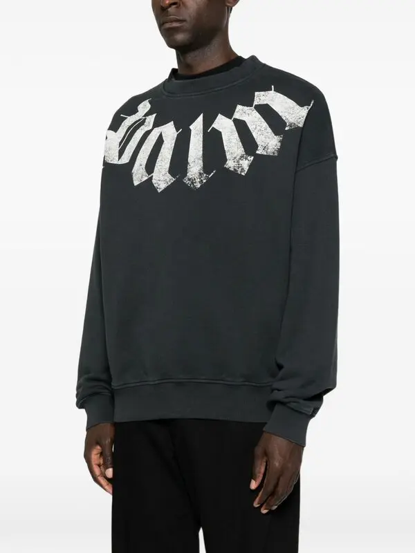 Palm Angels Logo Cotton Sweatshirt