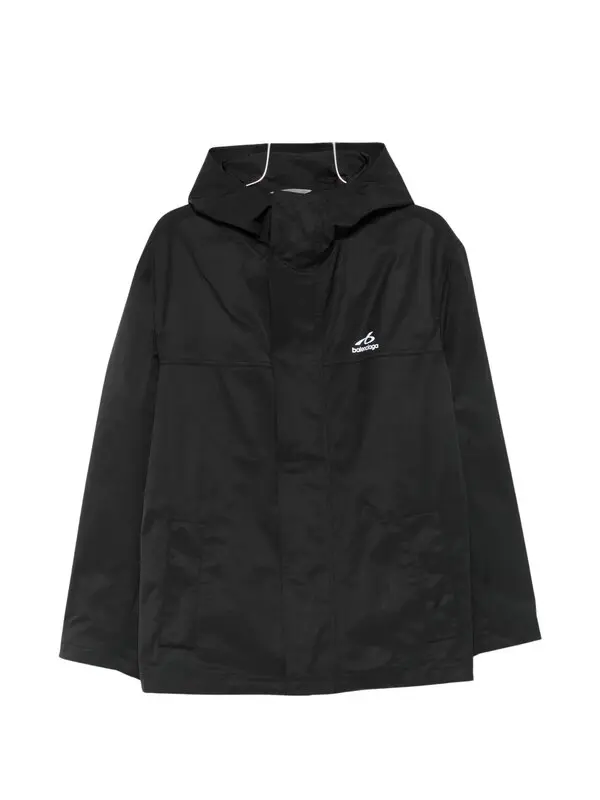 Balenciaga Hooded Logo-print Jacket