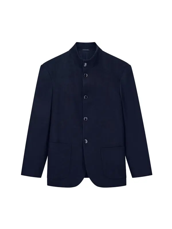 Giorgio Armani Blazer One Shot Regular Fit In Fluid Virgin Wool