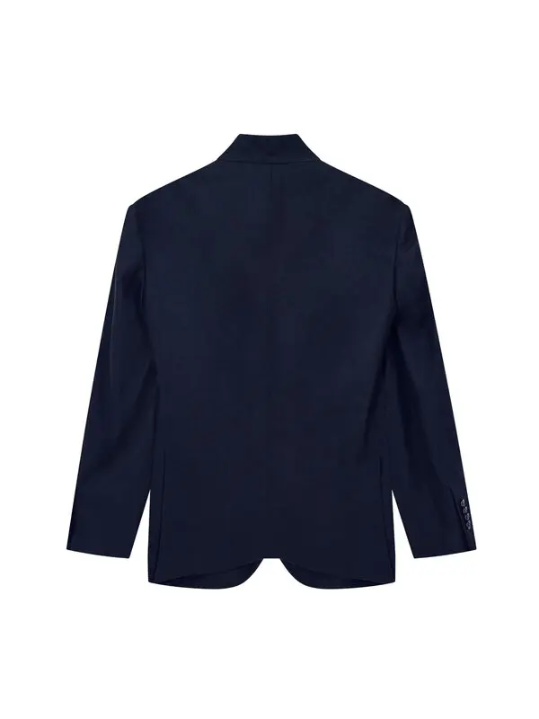 Giorgio Armani Blazer One Shot Regular Fit In Fluid Virgin Wool