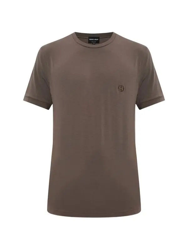 Giorgio Armani Embroidered-logo T-shirt