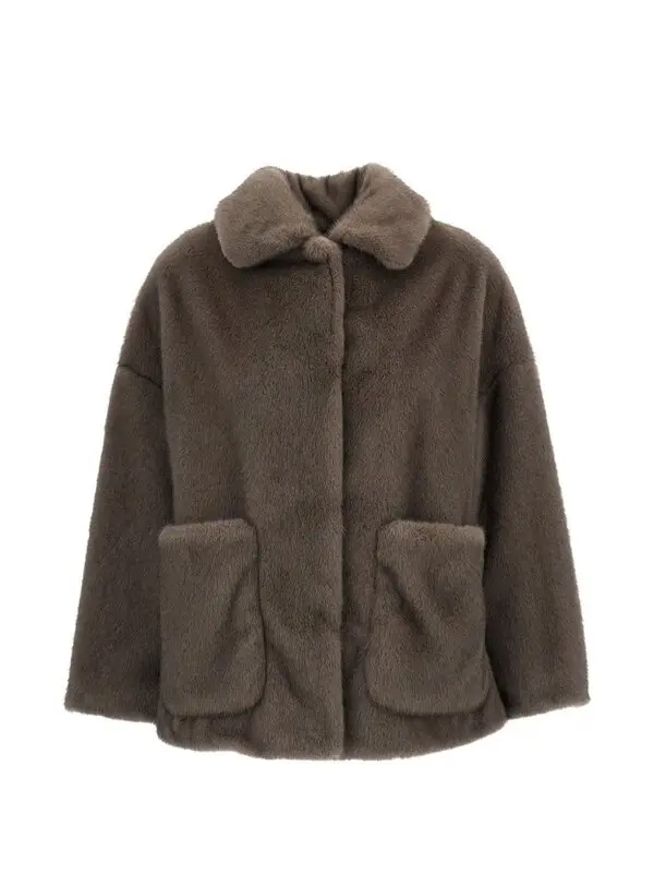 Herno Faux Fur Bomber Jacket