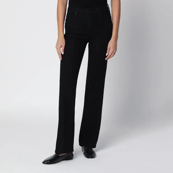 MOTHER The Kick It Jeans In Denim - Black