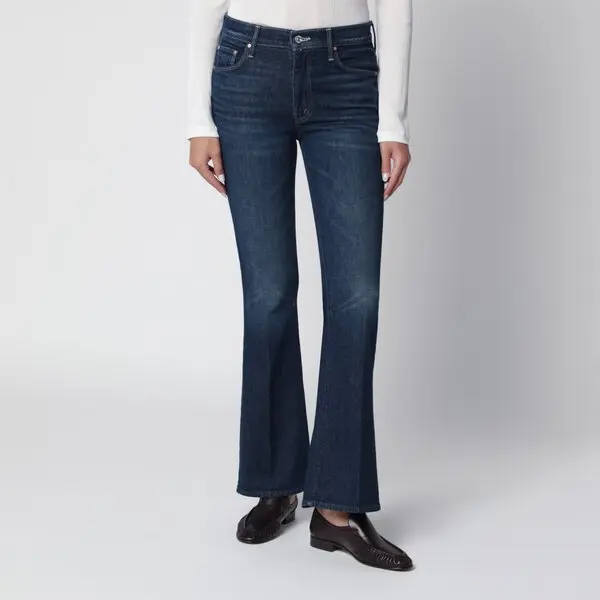 MOTHER The Weekender Jeans In Dark Washed Denim - Blue