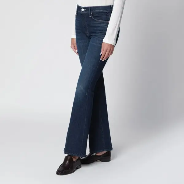 MOTHER The Weekender Jeans In Dark Washed Denim