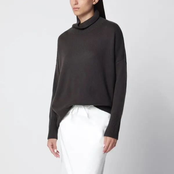 LISA YANG Dark Green Heidi Cashmere Sweater