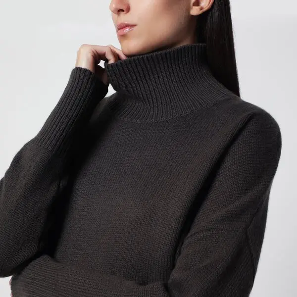 LISA YANG Dark Green Heidi Cashmere Sweater