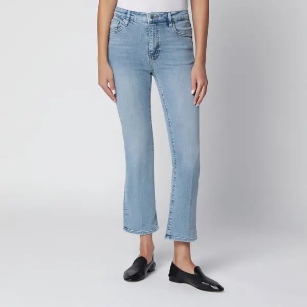 FRAME The Reboot Crop Jeans In Lark Light - Blue