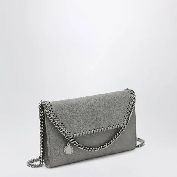 Stella McCartney Light Falabella Crossbody Wallet Bag - Grey