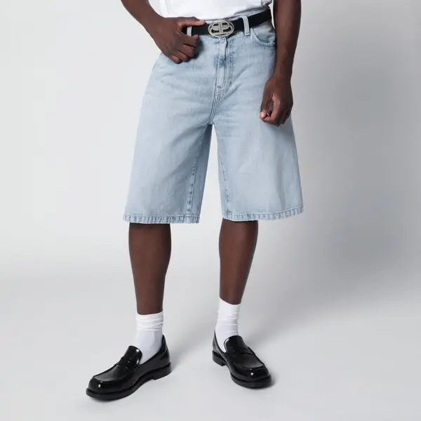 Balenciaga Leather Oval Bb Belt