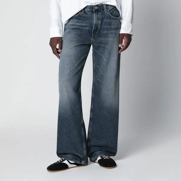 AGOLDE Luka Jeans In Washed Dark Indigo Denim - Blue