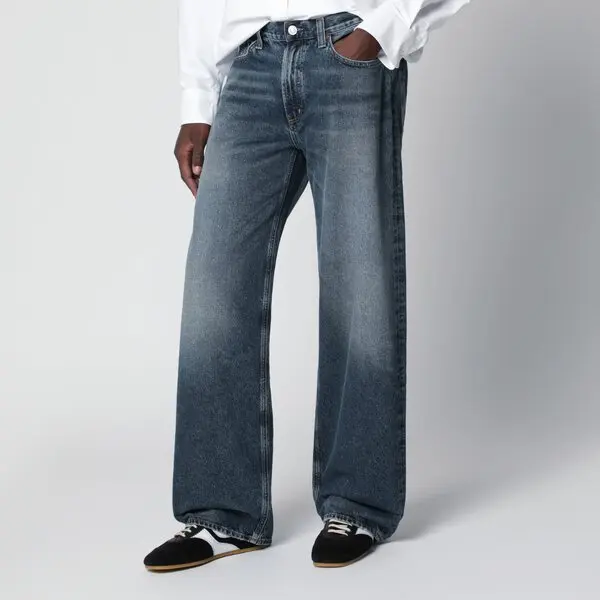 AGOLDE Luka Jeans In Washed Dark Indigo Denim
