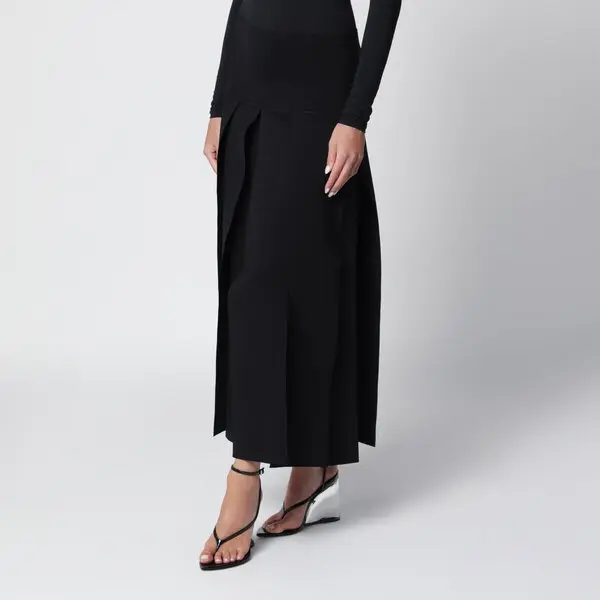 Alaïa Pleated Midi Skirt