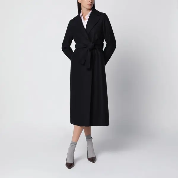 Harris Wharf London Wool Wrap Mini Coat