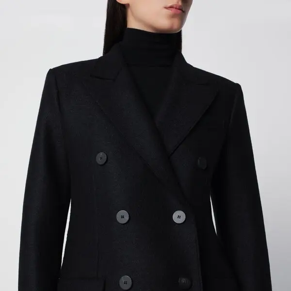 Harris Wharf London Long Double-breasted Wool Coat
