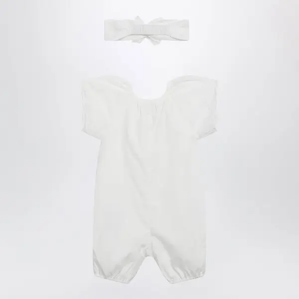Chloé Cotton Romper With Matching Headband