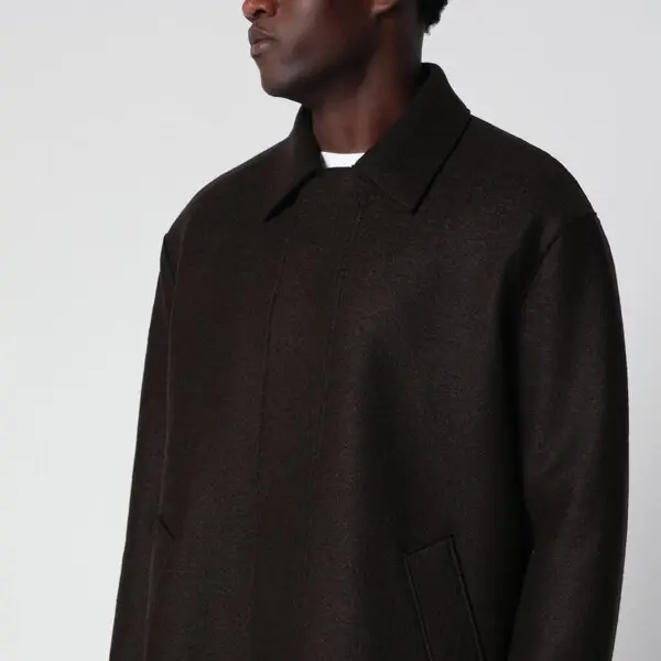 Harris Wharf London Dark Wool Coat