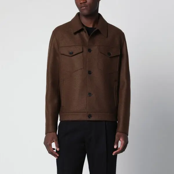 Harris Wharf London Wool Overshirt Jacket